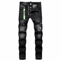 China Color Blocking Print Pattern Men's Denim Jeans for Custom Logo and Hand Drawn Design for sale