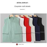 China Custom Logo Printed Thickened Down Cotton Vest Work Clothes for Casual and Active Wear for sale