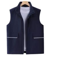 China Custom Logo Printed Thickened Down Cotton Vest Work Clothes for Casual and Active Wear for sale