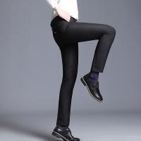 China Anti-Shrink Loose Straight Men's Leisure Trousers for Business and Formal Occasions for sale