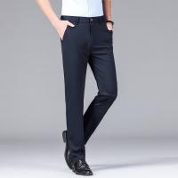 China Ice Silk Comfort Straight Fit Dress Pants Trousers for Men SOURCE Category Spot Goods for sale