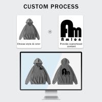 China XMAMLON Custom Logo Unisex Zipper Hoodie Jacket Monkey Wash Tracksuit for Spring for sale