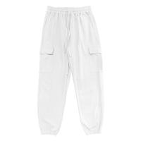 China Drawstring No Fly Men's Trousers in Printed Design and Loose Cotton And Linen Material for sale