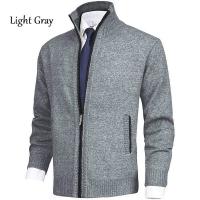 China Spring Season Lapel Collar Men's Knit Coat Sweater Large Size Fashion Cardigan Zipper for sale