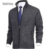 China Spring Season Lapel Collar Men's Knit Coat Sweater Large Size Fashion Cardigan Zipper for sale