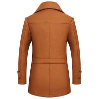 China NO Needle Detection Fashion City 24-35Years old Men's Plus Size Double Collar Woolen Coat for sale