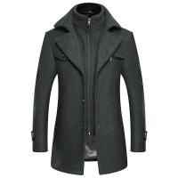 China NO Needle Detection Fashion City 24-35Years old Men's Plus Size Double Collar Woolen Coat for sale
