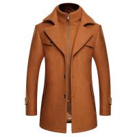 China NO Needle Detection Fashion City 24-35Years old Men's Plus Size Double Collar Woolen Coat for sale