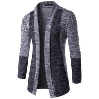 China XMAMLON OEM Men's Casual Knitwear Long Sleeve Cardigan with Contrast Color Stitching for sale