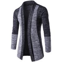 China XMAMLON OEM Men's Casual Knitwear Long Sleeve Cardigan with Contrast Color Stitching for sale