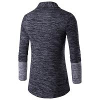 China XMAMLON OEM Men's Casual Knitwear Long Sleeve Cardigan with Contrast Color Stitching for sale