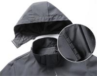 China Polyester Windbreaker Jacket for Men XMAMLON Custom Full Zip Up Training Light Weight for sale