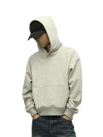 China Men's Fleece Hoodie Cotton Heavy Weight Cropped Shoulder Boxy Tracksuits Hoodies For Men for sale