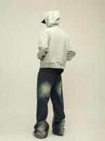 China Men's Fleece Hoodie Cotton Heavy Weight Cropped Shoulder Boxy Tracksuits Hoodies For Men for sale