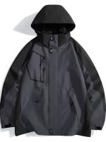 China Outdoor Winter Bike Racing Men's Jackets Regular Length Waterproof Detachable Hoodies for sale