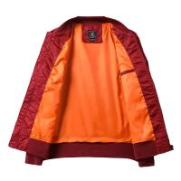 China Fashionable Zipper Placket Men's MA1 Flight Bomber Jacket with Custom Embroidery for sale