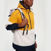 China Regular Sleeve Style XMAMLON Custom Logo Collarless Anoraks Windbreaker Jacket for Men for sale