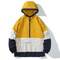 China Regular Sleeve Style XMAMLON Custom Logo Collarless Anoraks Windbreaker Jacket for Men for sale