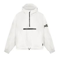 China Autumn Season Men's Quarter Zip Windbreaker with Cinching Hood and Waterproof Fabric for sale