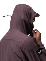 China Men's Quarter Zip Softshell Hood Waterproof Windbreaker Nylon Spandex Running Jacket for sale