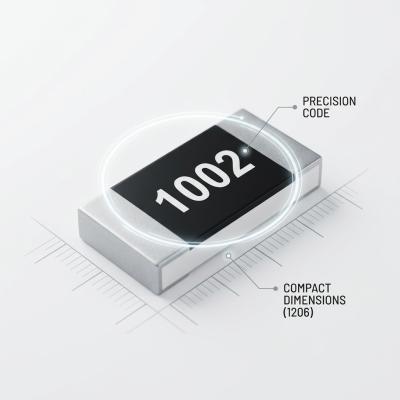 China 1 Ohm 1206 Chip Resistor 1W ±1% EAM Ellon High Precision SMD RoHS Compliant for sale