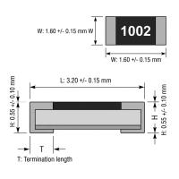 China 1 Ohm 1206 Chip Resistor 1W ±1% EAM Ellon High Precision SMD RoHS Compliant for sale