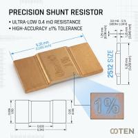 China 0.75mΩ(0.00075 Ohm) 2512 Current Shunt Resistor 6W ±1% ESR Ellon High Precision SMD for sale