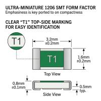 China 63V 1206 Size SMT Fuse Industrial Grade Circuit Protection High Quality RoHS Compliant for sale