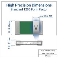 China 125V 3.2*1.6mm SMT Fuse Industrial Grade Circuit Protection High Quality RoHS Compliant for sale