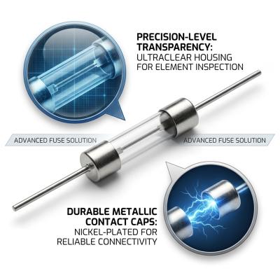 China 6.3A 250V Glass Tube Fuse Industrial Grade Circuit Protection High Quality RoHS Compliant for sale