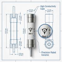 China 300A 500V 5.2*20mm Fuse Industrial Grade Circuit Protection High Quality RoHS Compliant for sale