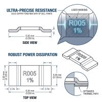 China 2mΩ(0.002 Ohm) 2512 Current Shunt Resistor 6W ±1% ESR Ellon High Precision SMD for sale