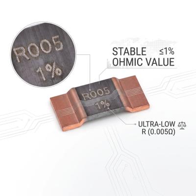 China 3mΩ(0.003 Ohm) 2512 Current Shunt Resistor 4W ±1% ESR Ellon High Precision SMD for sale