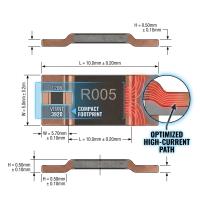 China 1mΩ(0.001 Ohm) 3920 Current Shunt Resistor 8W ±1% ESR Ellon High Precision SMD for sale