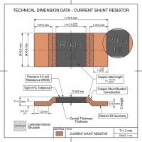 China 0.25mΩ(0.00025 Ohm) 3920 Current Shunt Resistor 8W ±1% ESR Ellon High Precision SMD for sale