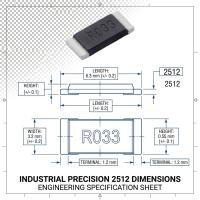 China 470mΩ(0.47Ohm) 2512 Chip Resistor 3W ±1% EMA High Precision SMD RoHS Compliant for sale
