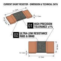 China 0.4mΩ(0.0004 Ohm) 3920 Current Shunt Resistor 9W ±1% ESR Ellon High Precision SMD for sale