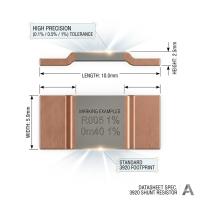 China 0.5mΩ(0.0005 Ohm) 3920 Current Shunt Resistor 9W ±0.5% ESR Ellon High Precision SMD for sale