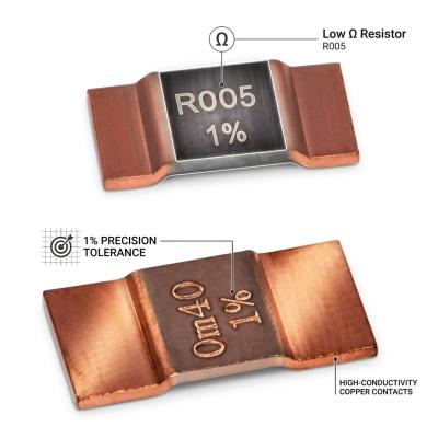 China 0.7mΩ(0.0007 Ohm) 3920 Chip Resistor 8W ±1% ESR Ellon High Precision SMD RoHS Compliant for sale