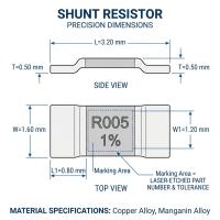 China 0.75mΩ(0.00075 Ohm) 3920 Current Shunt Resistor 7W ±1% ESR Ellon High Precision SMD for sale