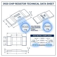 China 2mΩ(0.002 Ohm) 3920 Chip Resistor 6W ±1% ESR Ellon High Precision SMD RoHS Compliant for sale