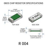 China 30mΩ(0.03 Ohm) 0603 Chip Resistor 0.5W ±1% STE Walter High Precision SMD RoHS Compliant for sale