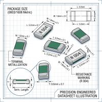 China 20mΩ(0.02 Ohm) 0603 Chip Resistor 0.75W ±1% STE Walter High Precision SMD RoHS Compliant for sale