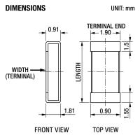 China 5m ohm（0.005 ohm） 1225(6.4mm*3.2mm) Wide Terminal Chip Resistor 3W ±1% HTE Walter for sale