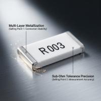 China 8m ohm（0.008 ohm） 1225(6.4mm*3.2mm) Chip Resistor 3W ±1% HTE Walter High Precision SMD for sale