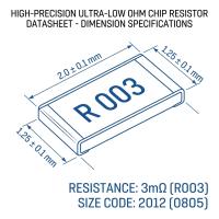 China 10m ohm（0.01 ohm） 1225(6.4mm*3.2mm) Chip Resistor 3W ±1% HTE Walter High Precision SMD for sale