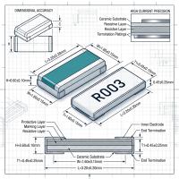 China 4m ohm（0.004 ohm） 0508(1.2mm*2.0mm) Chip Resistor 1W ±1% HTE Walter High Precision SMD for sale
