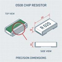 China 5m ohm（0.005 ohm） 0508 Chip Resistor 1W ±1% HTE Walter High Precision SMD RoHS Compliant for sale