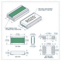 China 10m ohm（0.01 ohm） 0508 Wide Terminal Chip Resistor 1W ±1% HTE Walter High Precision SMD for sale