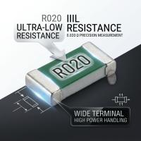 China 20m ohm（0.02 ohm） 0508 Wide Terminal Chip Resistor 1W ±1% HTE Walter High Precision SMD for sale